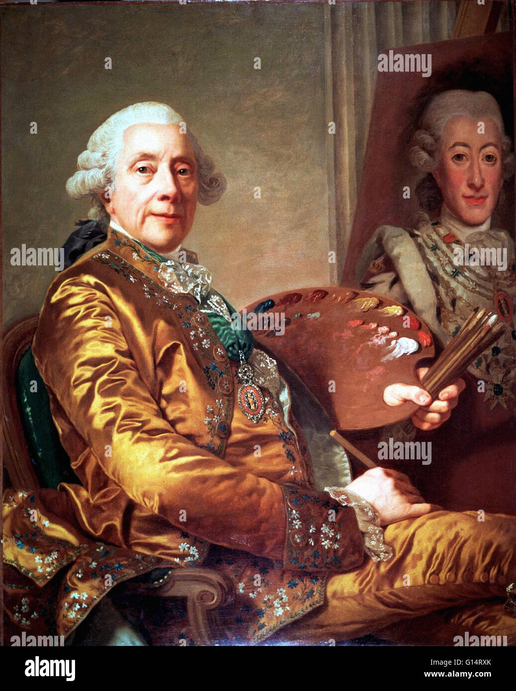 Alexander Roslin - Self-Portrait Stock Photo - Alamy