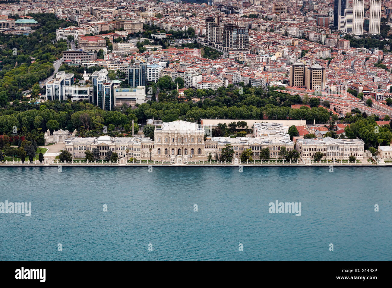 Aerial View Of Dolmabahce Palace Stock Photos & Aerial View Of ...