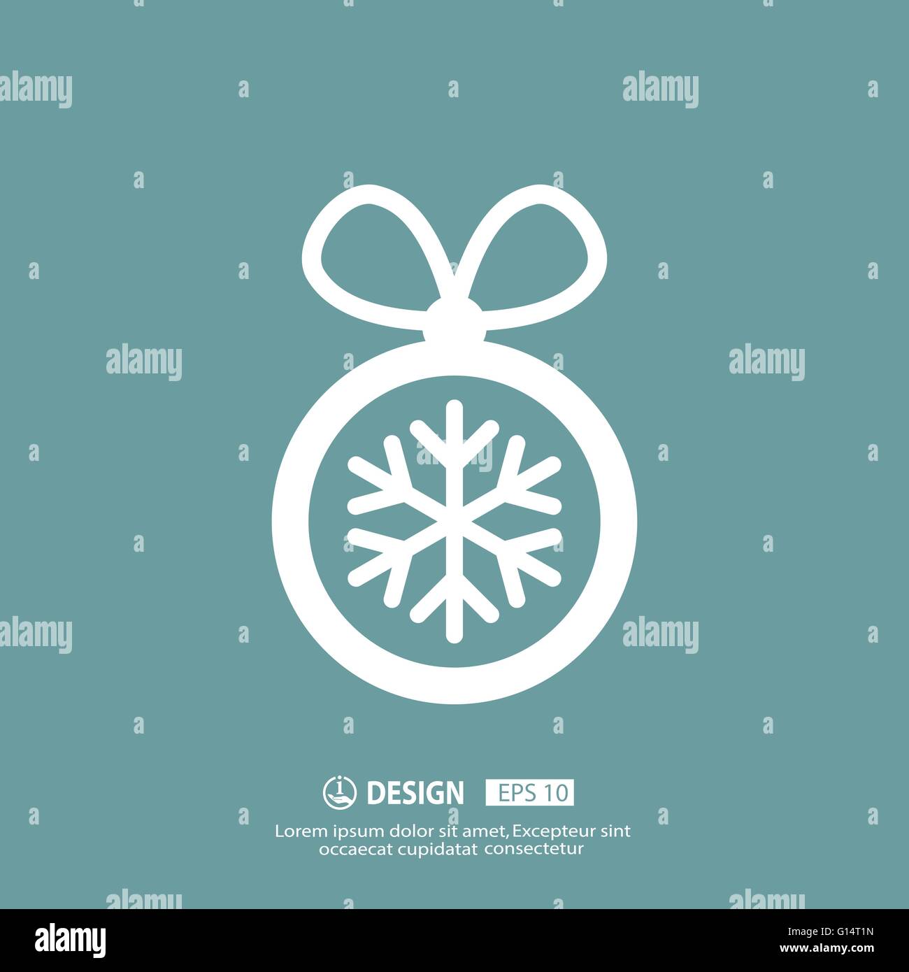 christmas ball icon Stock Vector Image & Art - Alamy