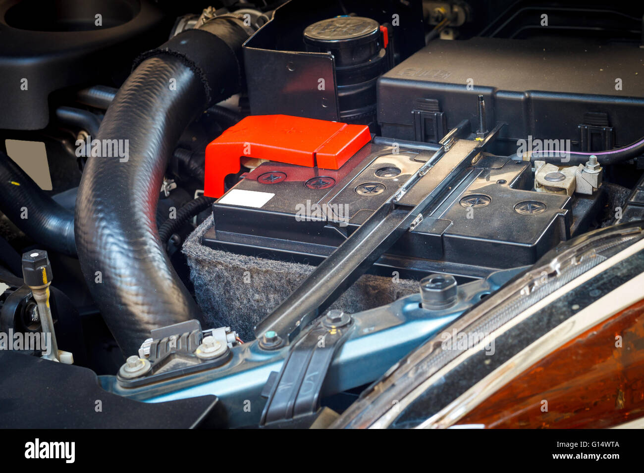 checking car engine and Auto Repair Stock Photo - Alamy