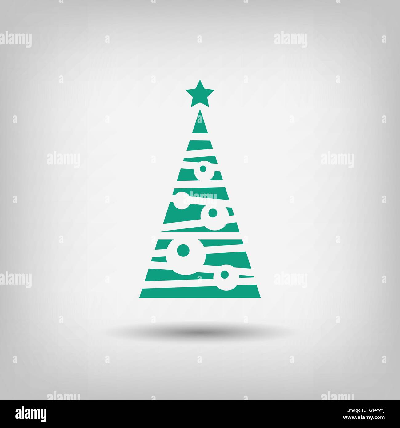 Christmas tree vector in Stock Vector Images - Alamy