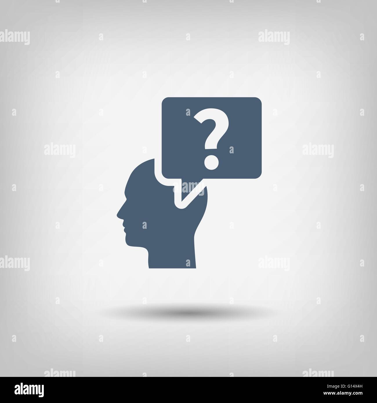 question mark and man icon Stock Vector Image & Art - Alamy