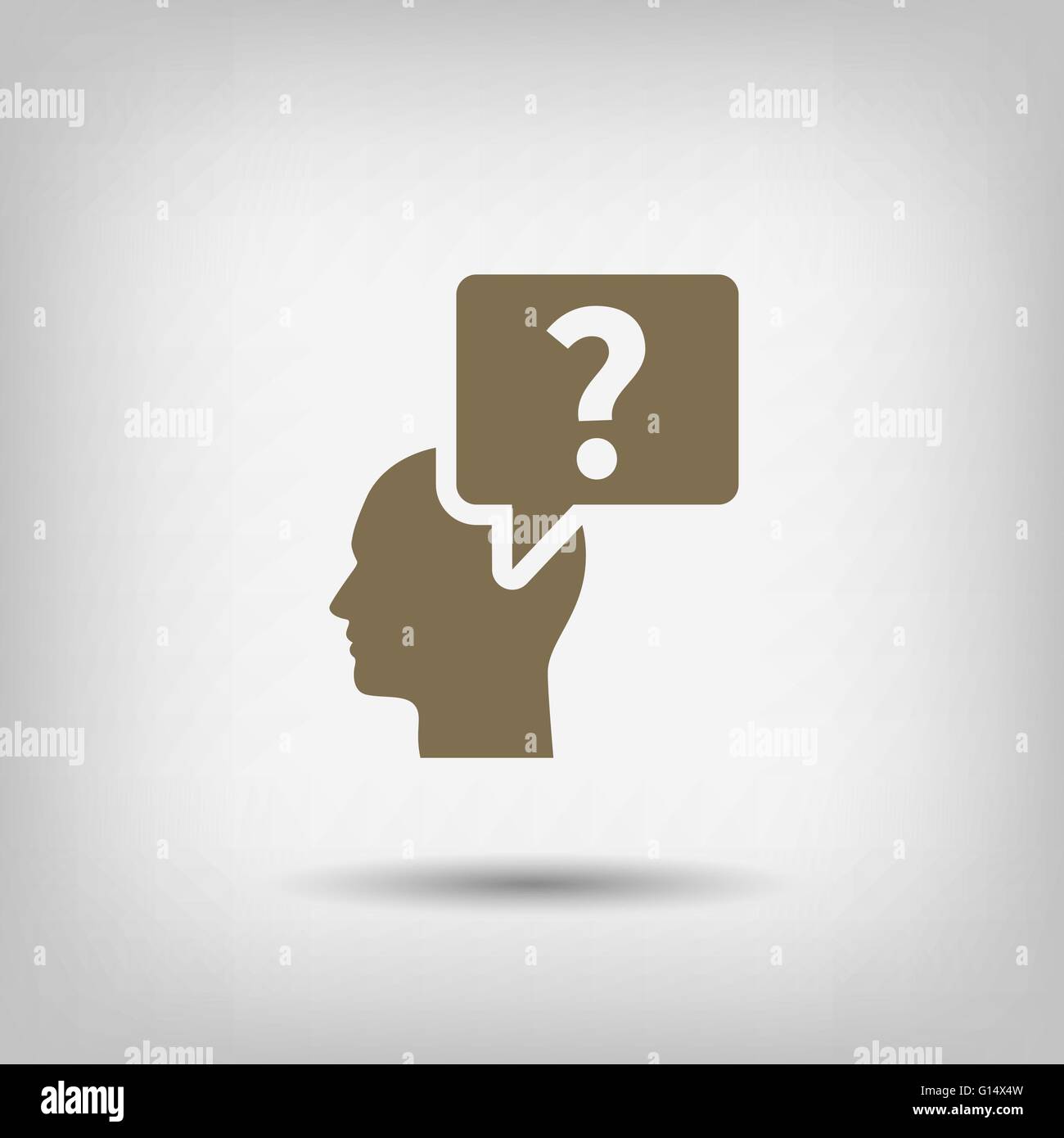 question mark and man icon Stock Vector Image & Art - Alamy
