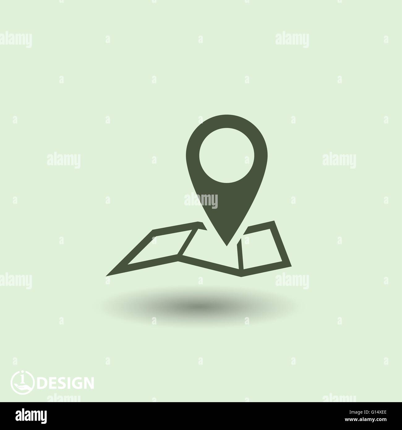Map icon icon Stock Vector Image & Art - Alamy