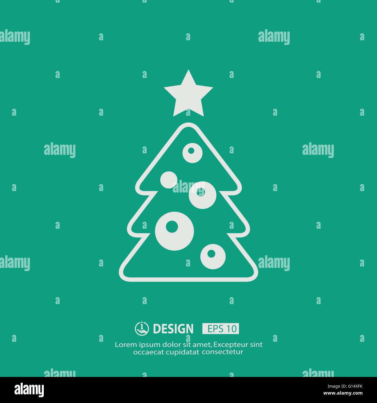 Christmas tree icon Stock Vector Image & Art - Alamy