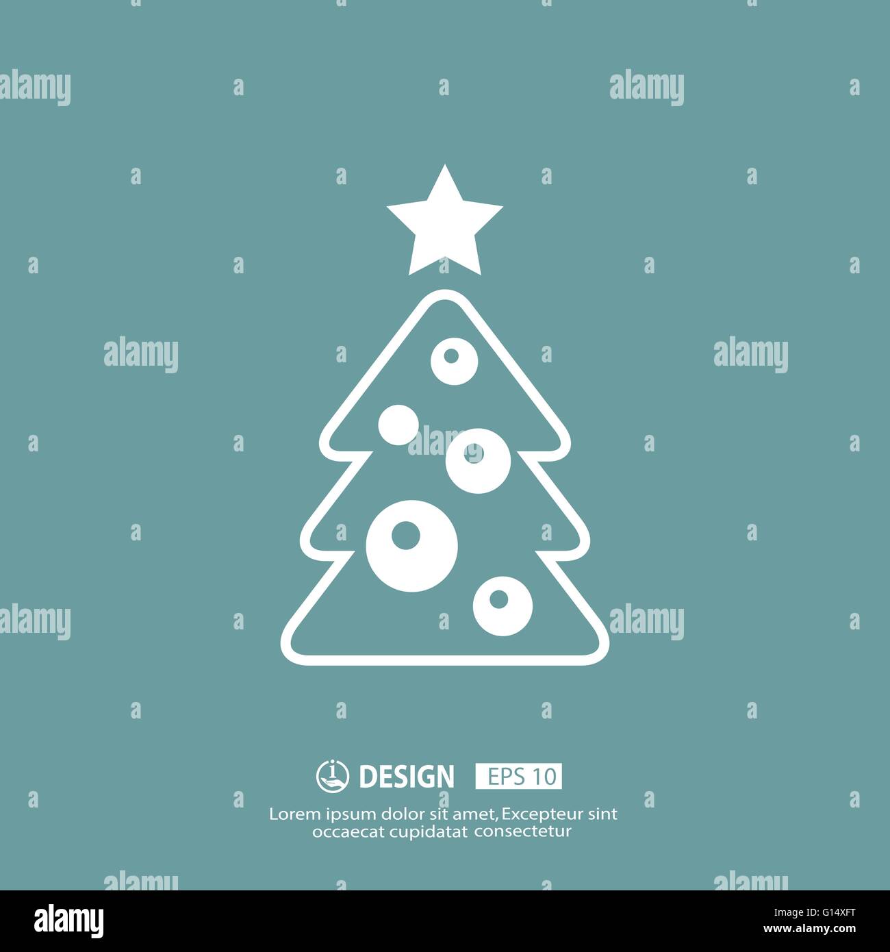 Christmas tree icon Stock Vector Image & Art - Alamy