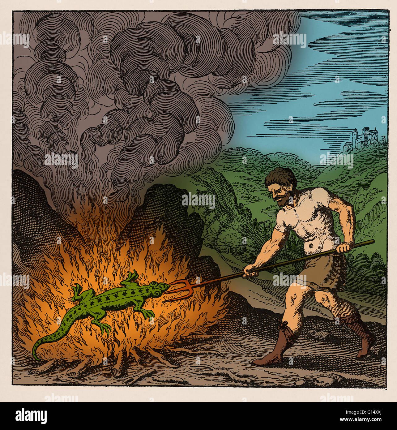 Alchemy. Historical artwork, from The Book of Lambspring (1749 edition ...