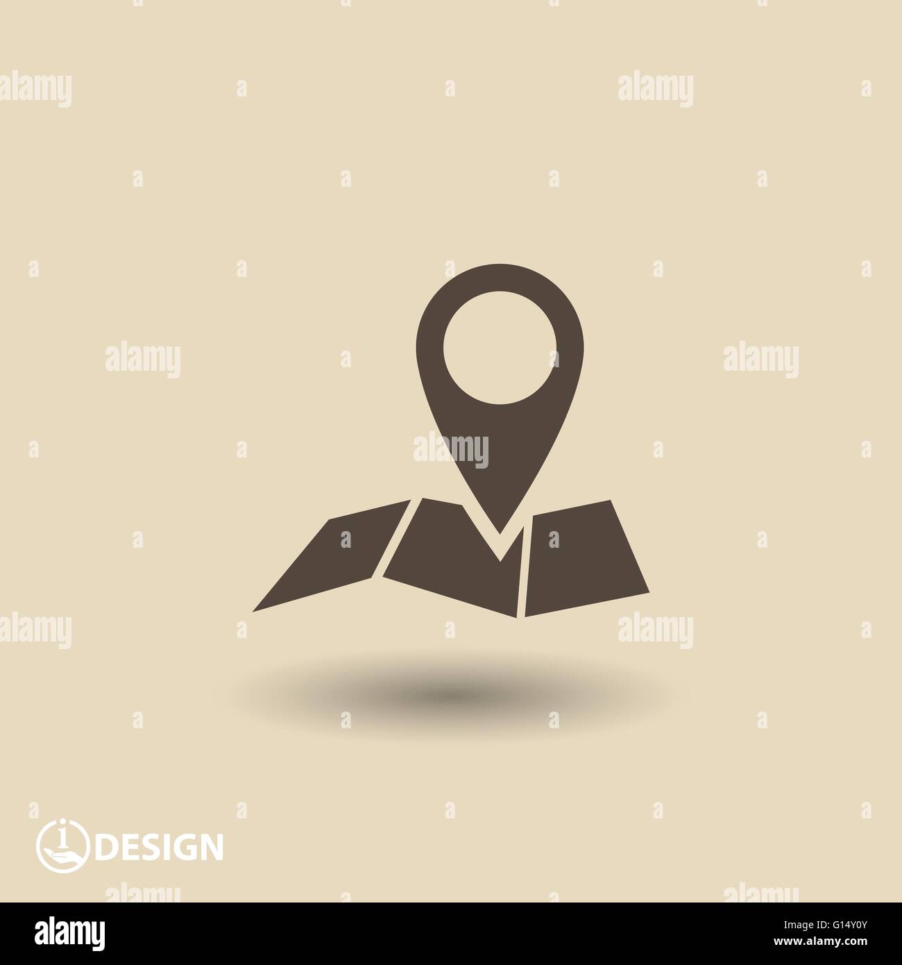 Map icon icon Stock Vector Image & Art - Alamy