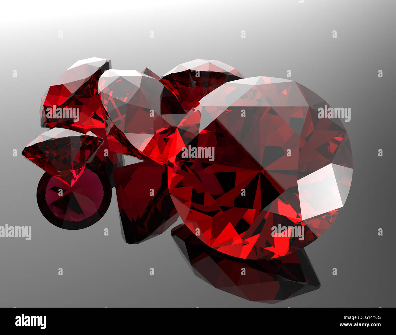 gemstones 3d render Stock Photo - Alamy