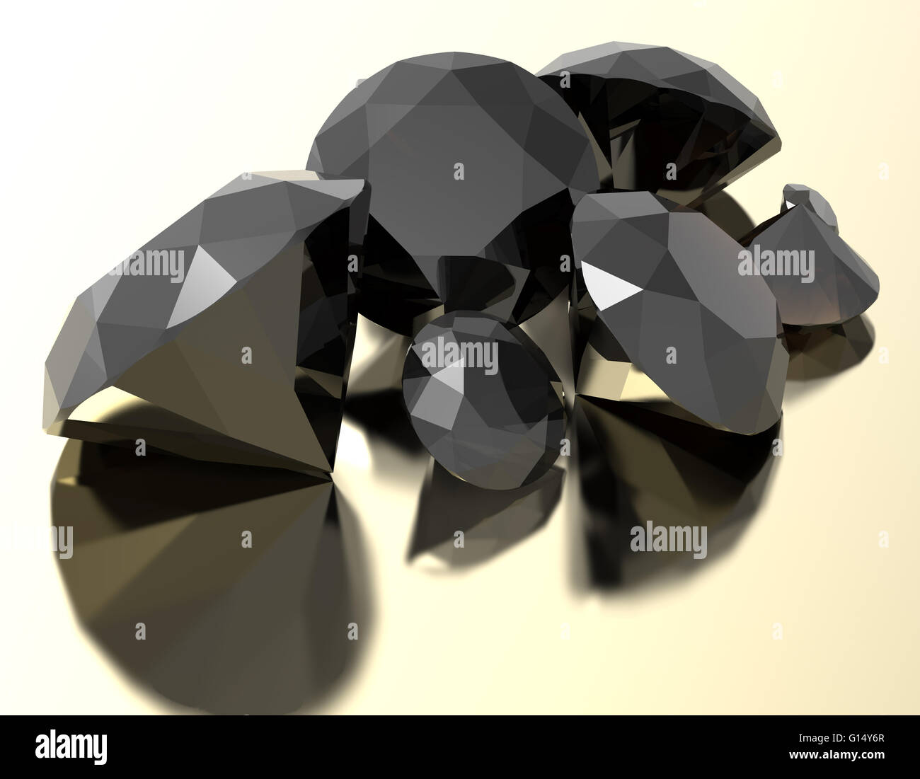 gemstones 3d render Stock Photo - Alamy