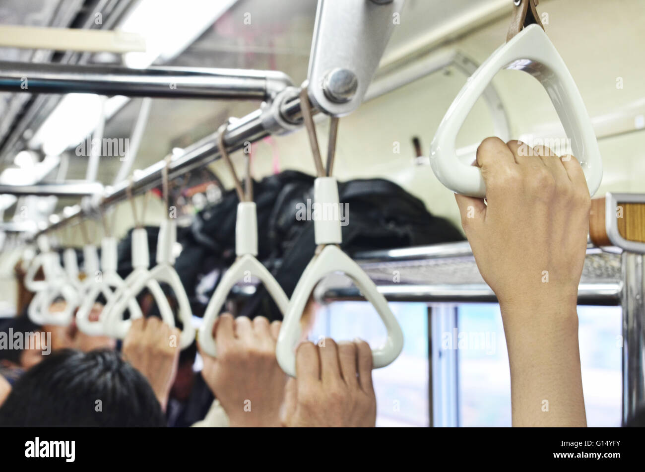 Bus crowded inside hi-res stock photography and images - Alamy