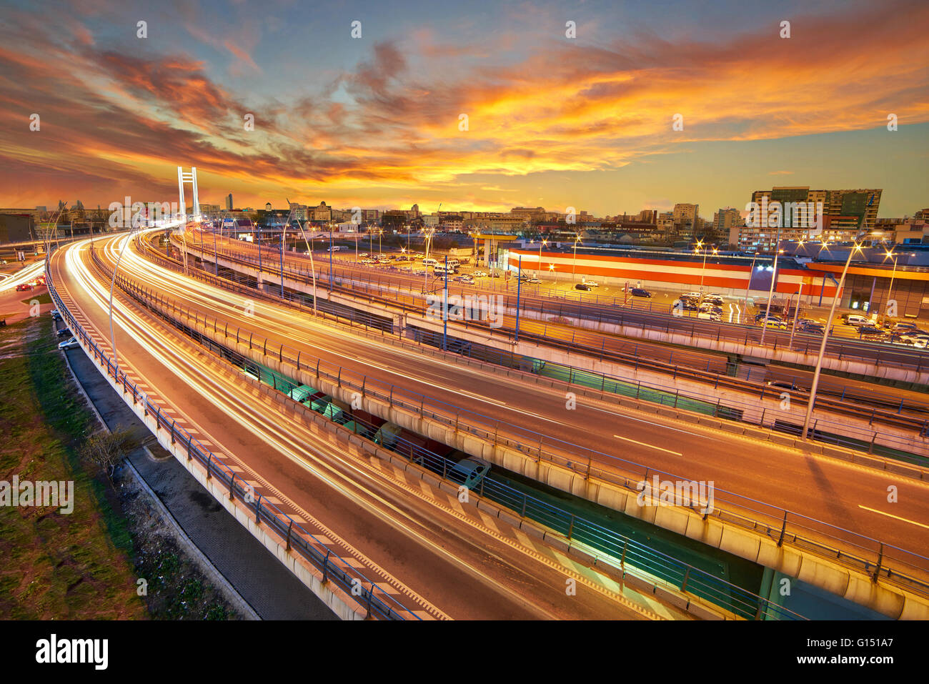 Bucharest sunset hi-res stock photography and images - Alamy