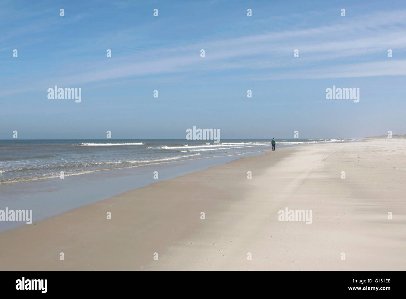 Island vlieland wadden sea friesland the netherlands hi-res stock ...