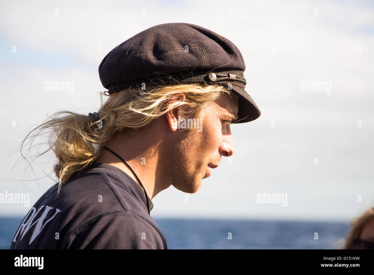 Crew on a classic sailing yacht Stock Photo - Alamy