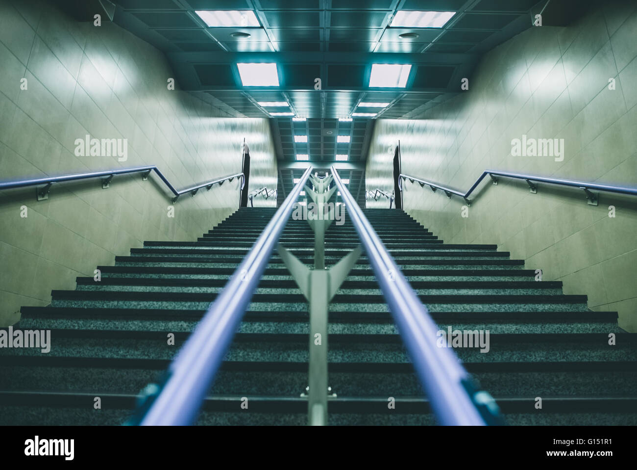 Long walkway concrete stairs hi-res stock photography and images - Alamy