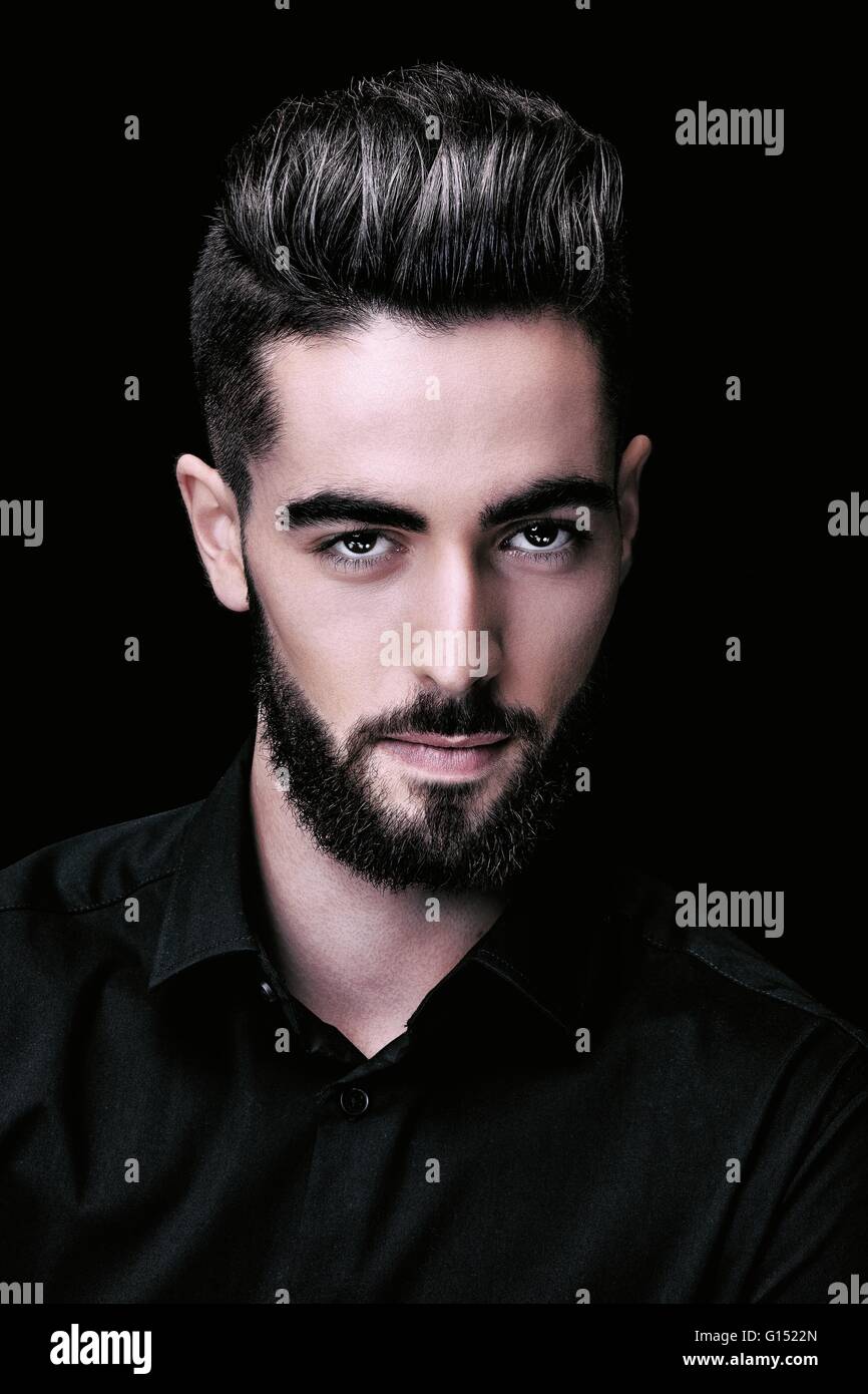 Portrait of a young man, look toward the lens Stock Photo - Alamy