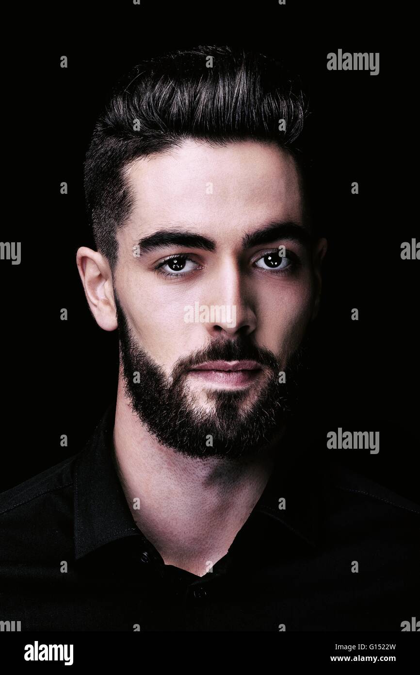 Portrait of a young man, look toward the lens Stock Photo - Alamy