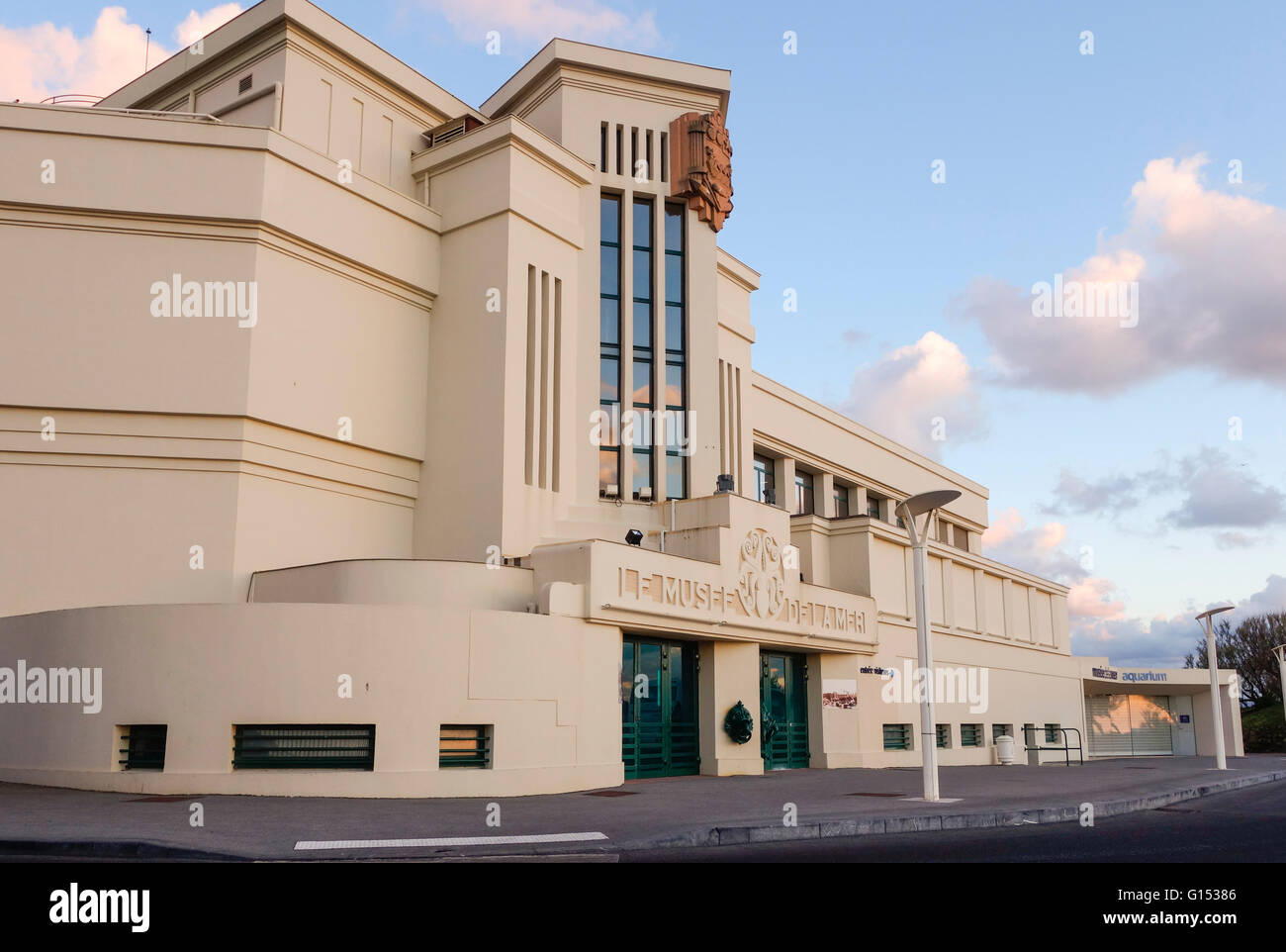 Le musee de la mer, Sea Museum, Sea life center in Biarritz. Aquitaine ...