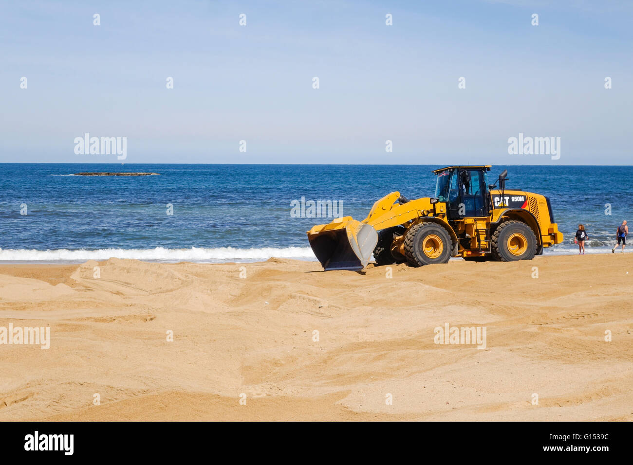 Beach restoration, Renourishment, replenishment sand works at Grande ...