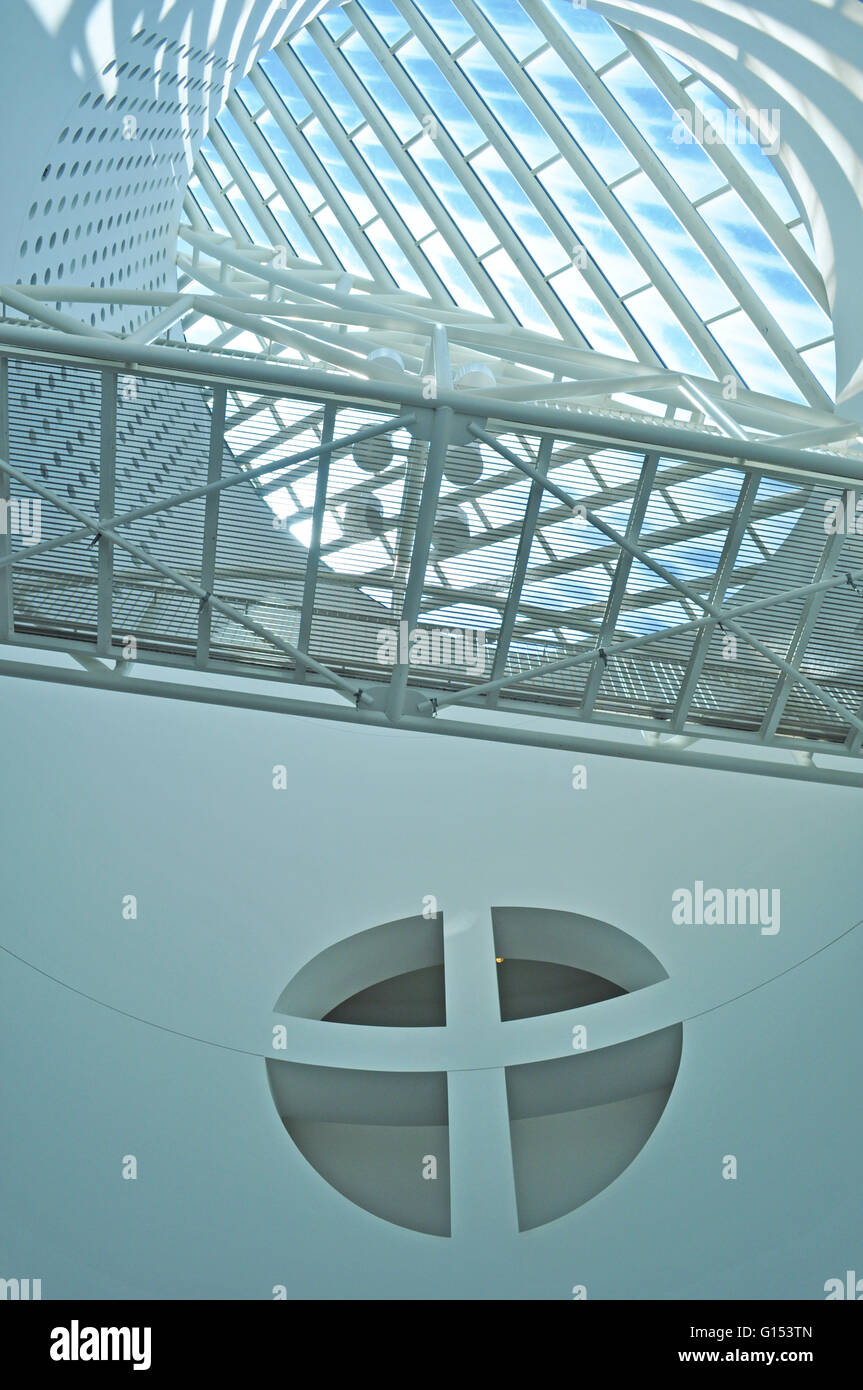San Francisco, Yerba Buena, California: details of the atrium of the ...