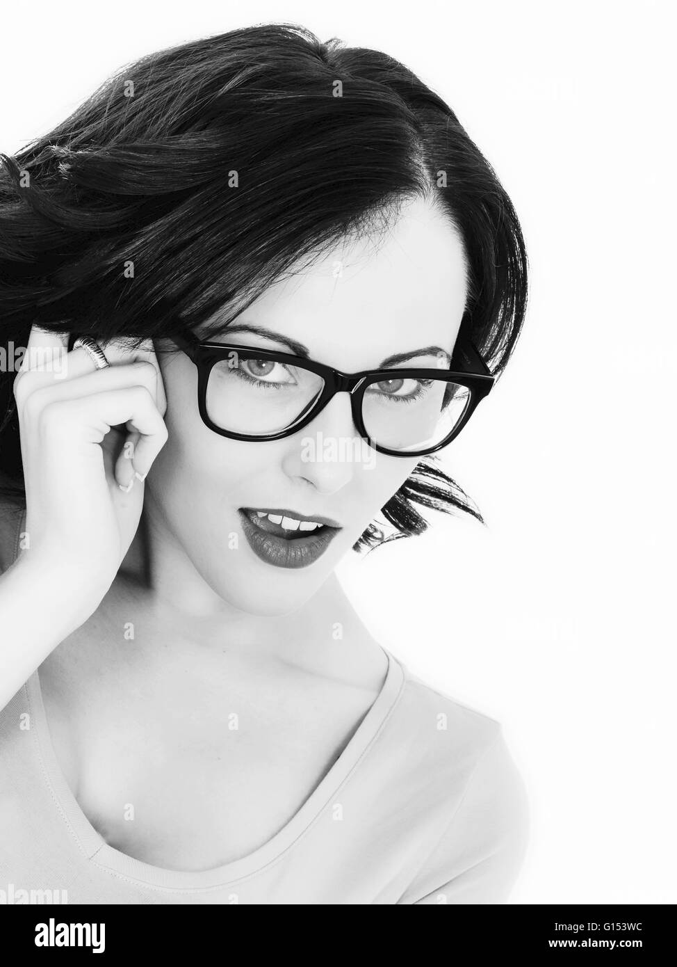 Happy and relaxed Black and White Stock Photos & Images - Alamy