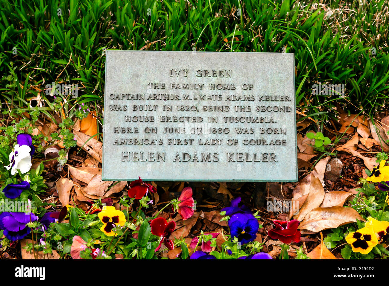 Alabama tuscumbia ivy green helen keller birthplace hi-res stock ...