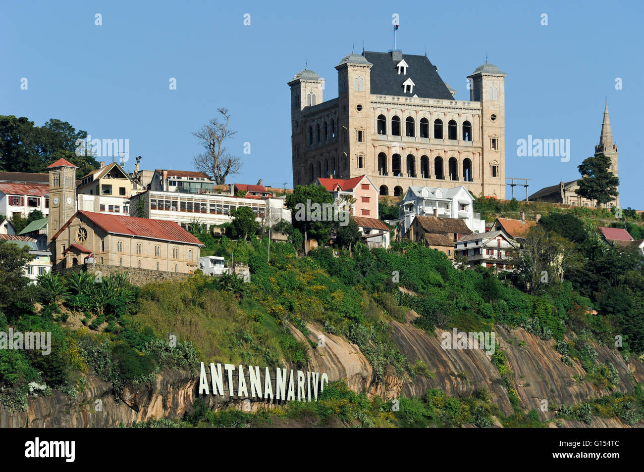 MADAGASCAR city Antananarivo , "Queen's Palace" after Queen Ranavalona ...