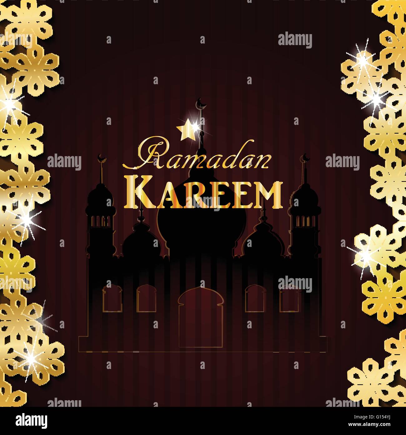 Isolated silhouette islamic mosque Stock Vector Images - Alamy