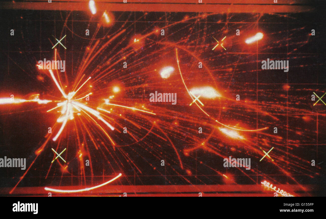 Subatomic particle tracks hi-res stock photography and images - Alamy