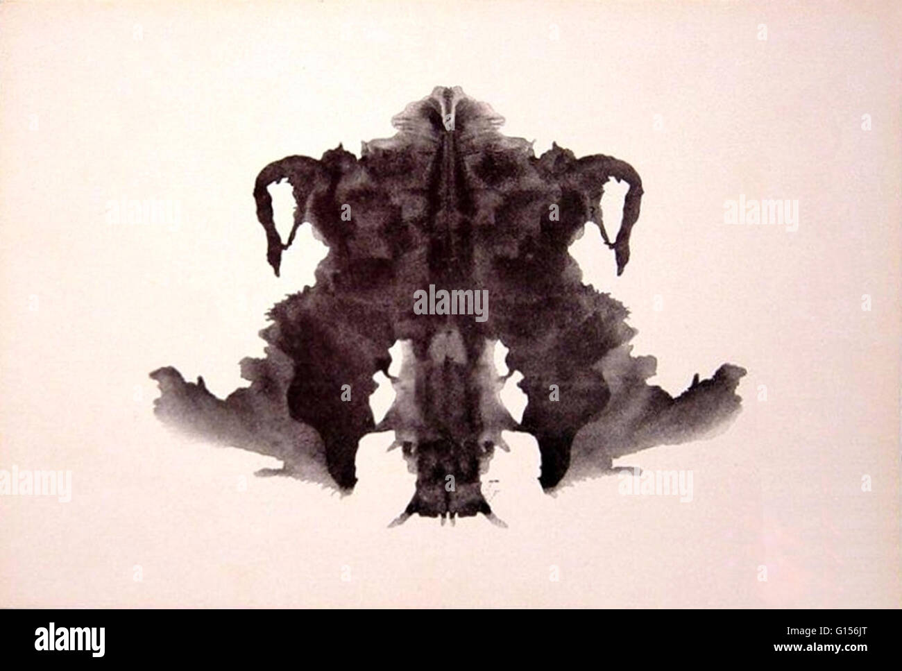 Fourth card featured in the Rorschach test, a psychological test in ...