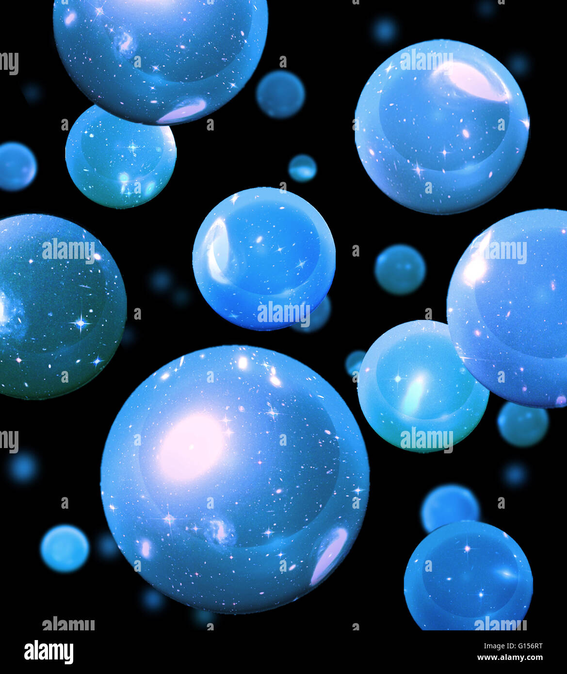 Conceptual artwork of the multiverse Stock Photo - Alamy