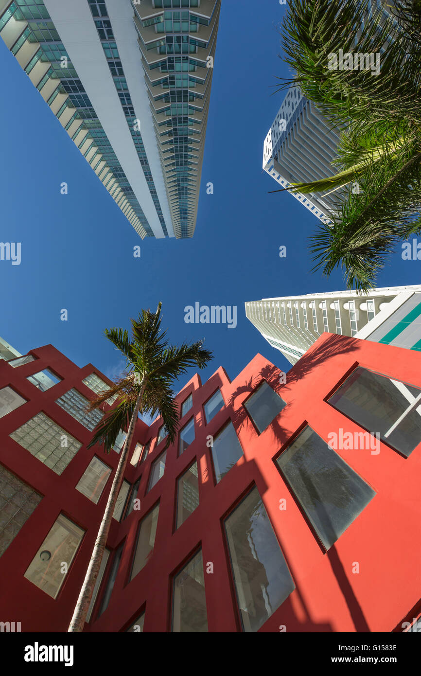 LUXURY HIGH RISE SKYSCRAPERS DOWNTOWN MIAMI FLORIDA USA Stock Photo - Alamy