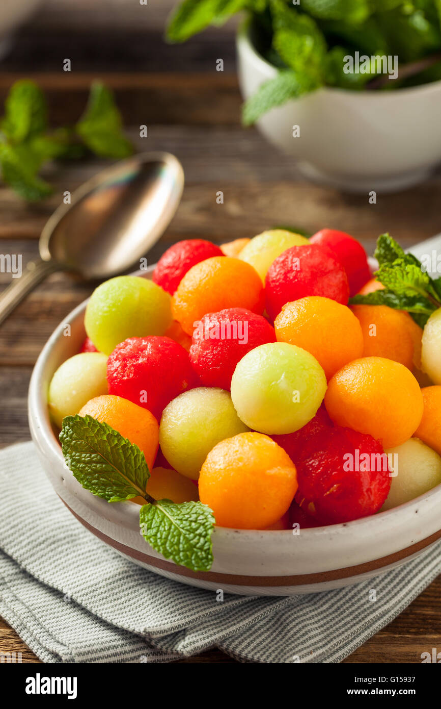 Melon balls hi-res stock photography and images - Alamy