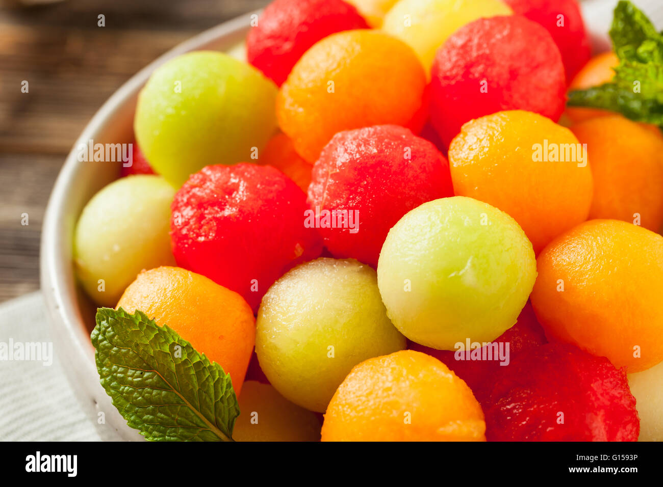 Melon balls hi-res stock photography and images - Alamy