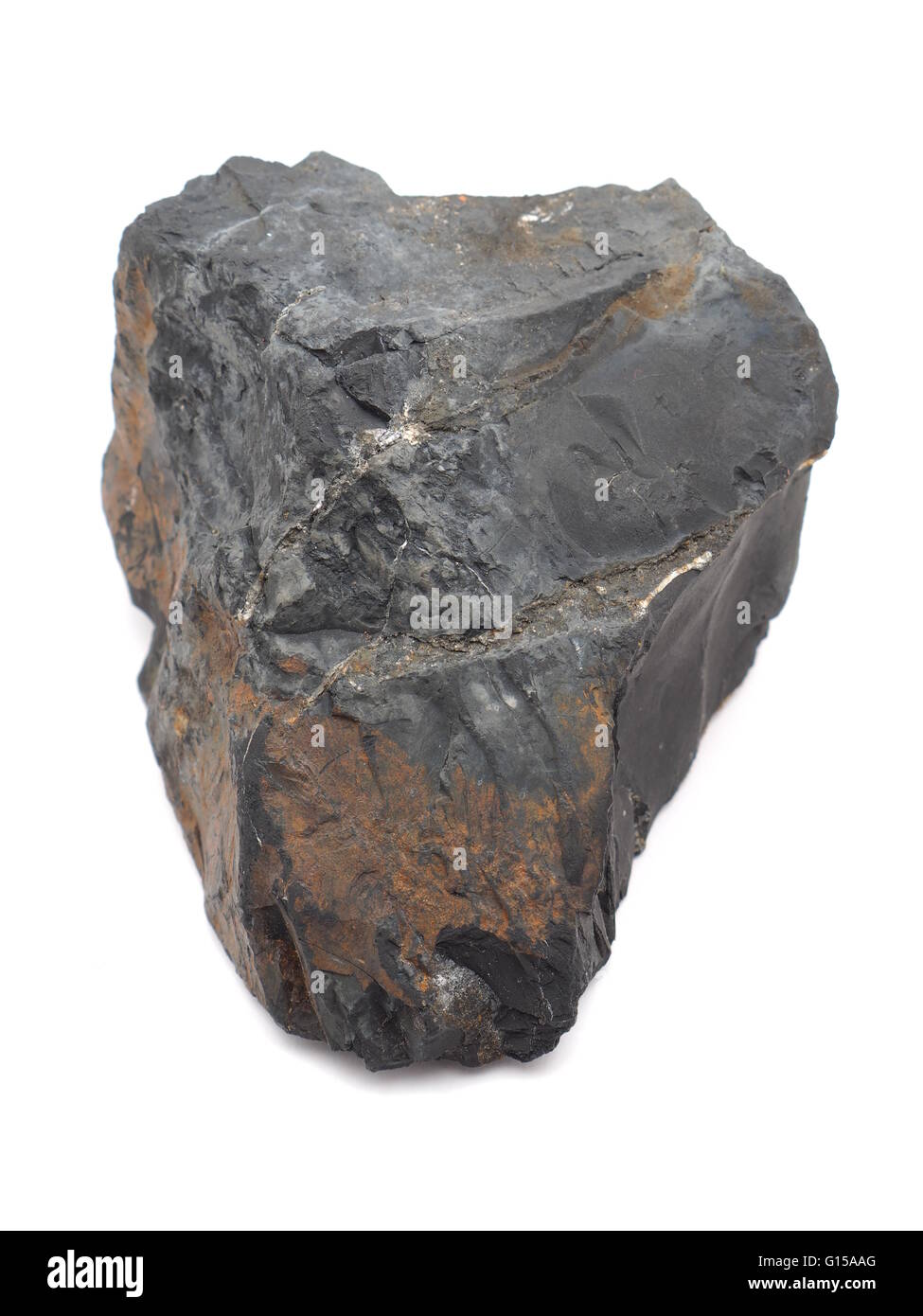 shungit on a white background Stock Photo - Alamy