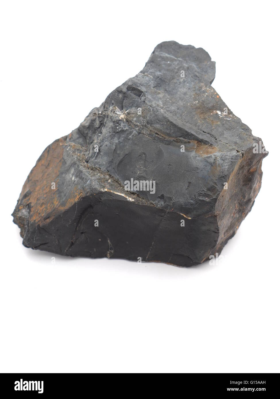 shungit on a white background Stock Photo - Alamy