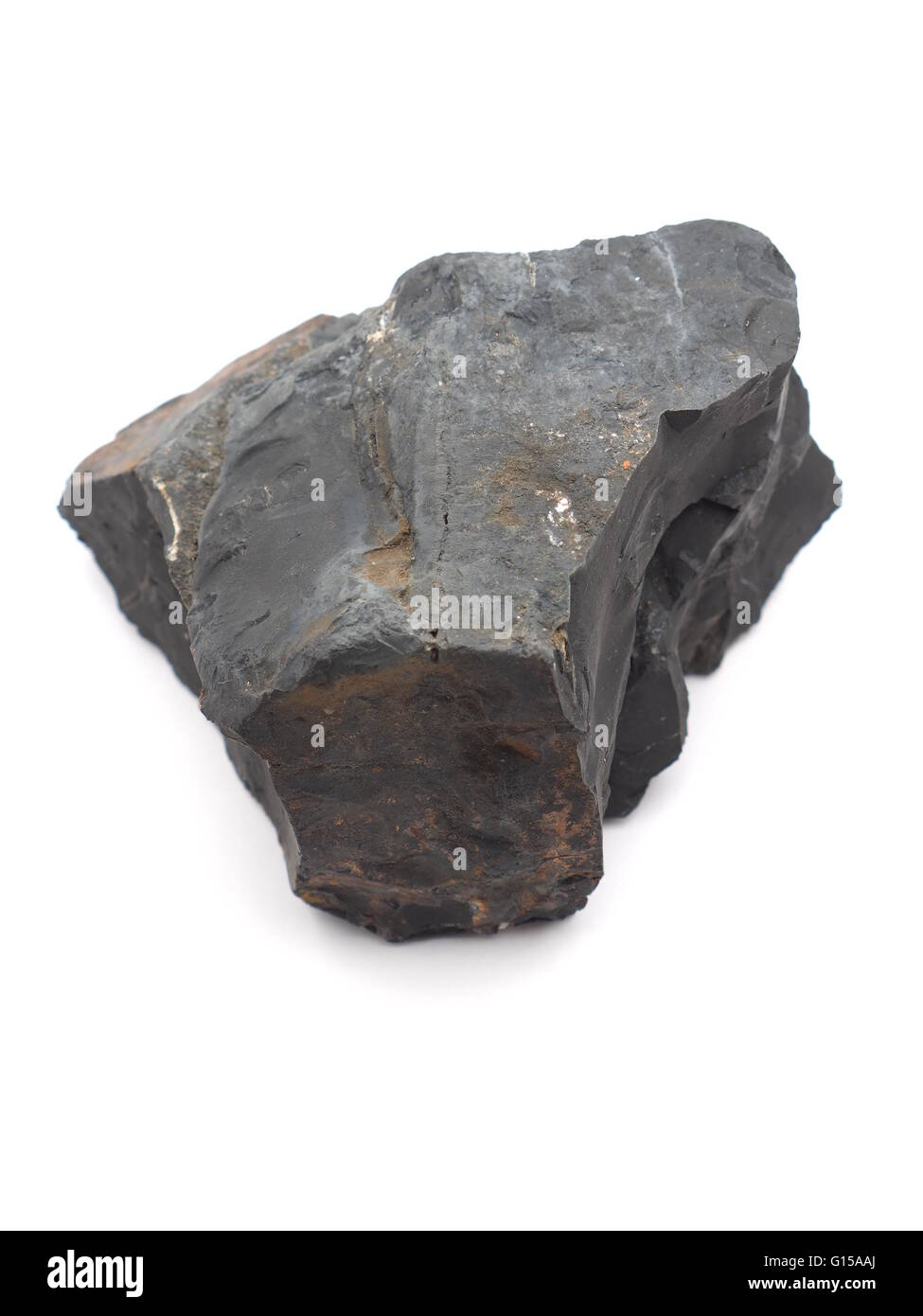 shungit on a white background Stock Photo - Alamy