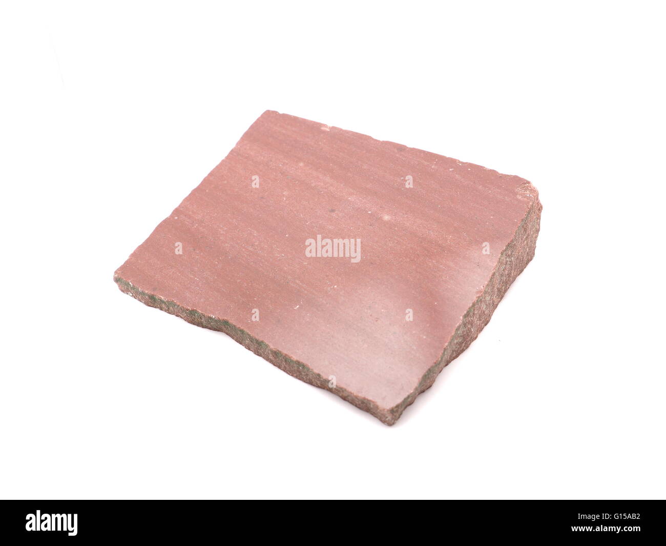 quartzitic sandstone crimson on a white background Stock Photo - Alamy
