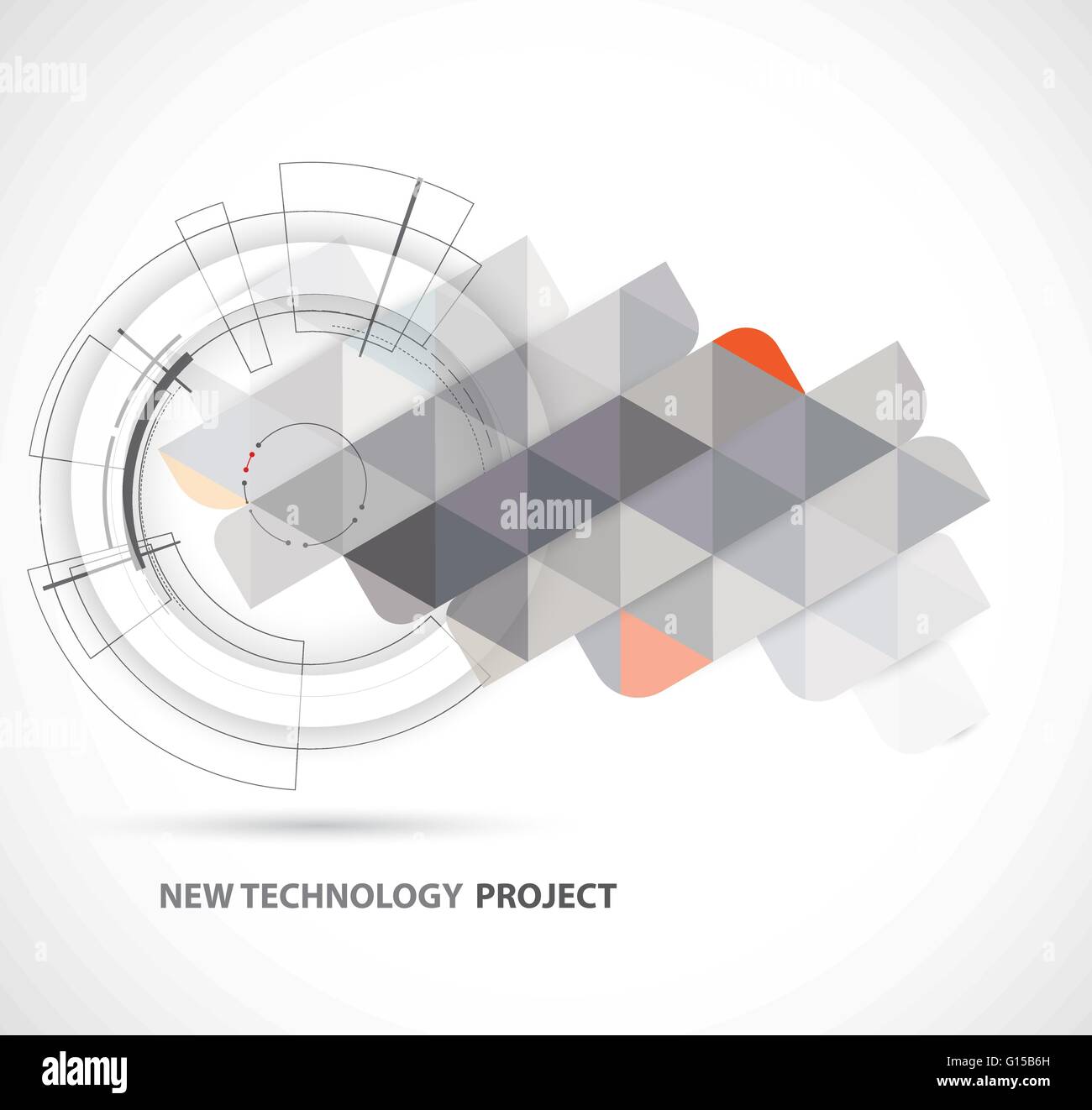 Abstract tech background. Futuristic interface. Vector illustration ...