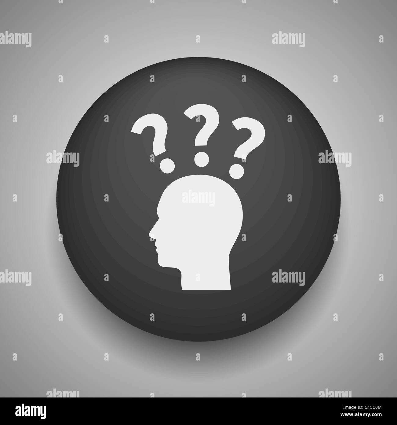 question mark and man icon Stock Vector Image & Art - Alamy