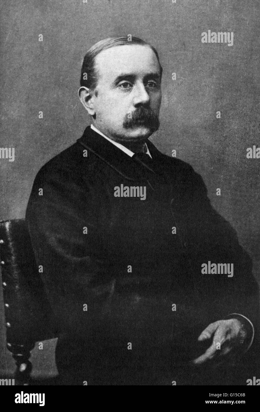 Portrait of Henry Nottidge Moseley (1844-1891), English naturalist who ...