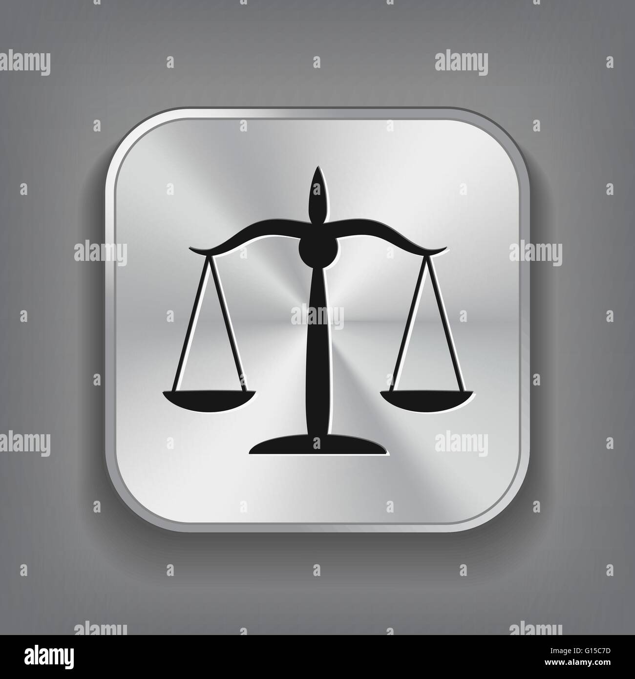 justice scales icon Stock Vector Image & Art - Alamy