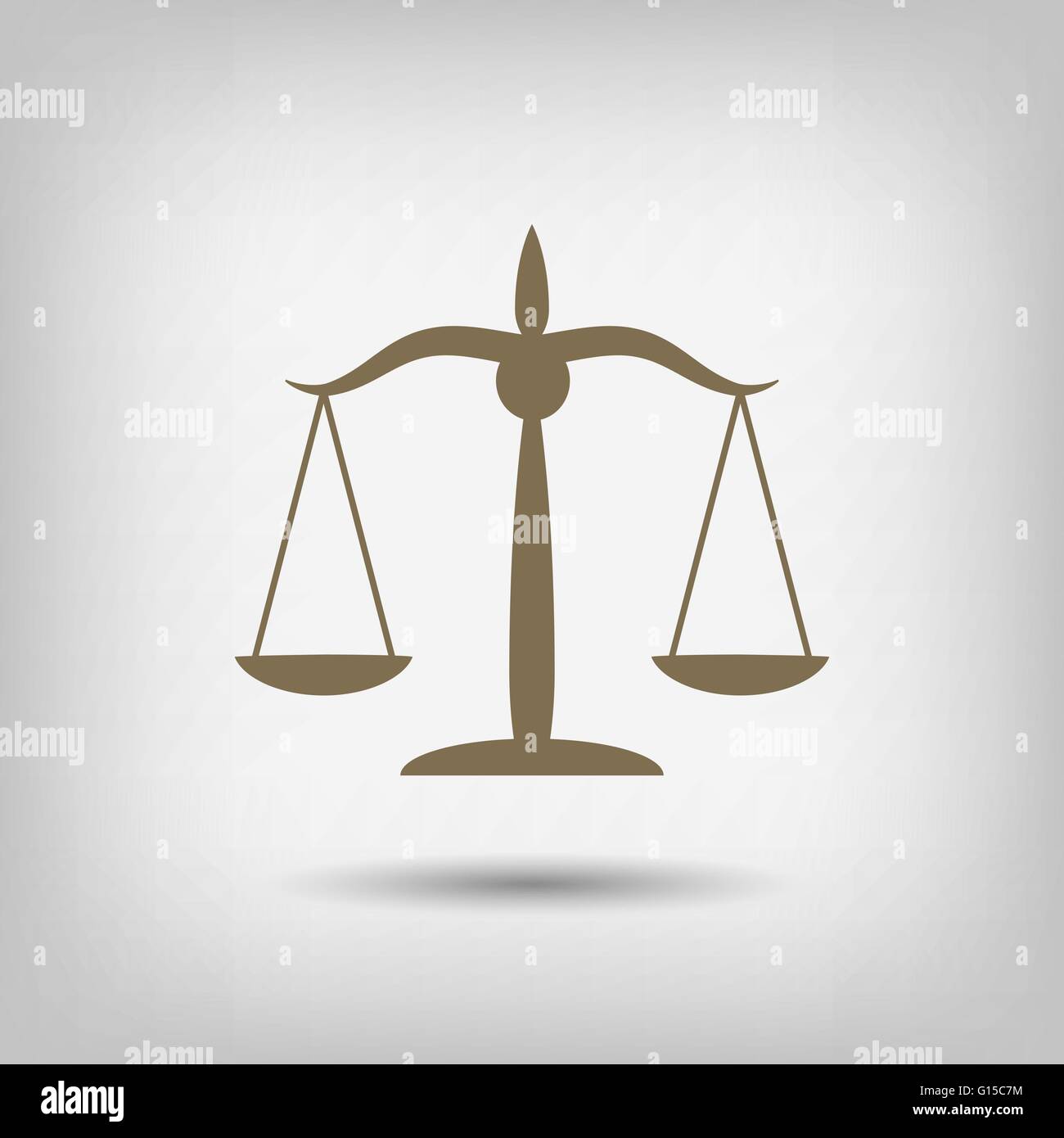 justice scales icon Stock Vector Image & Art - Alamy