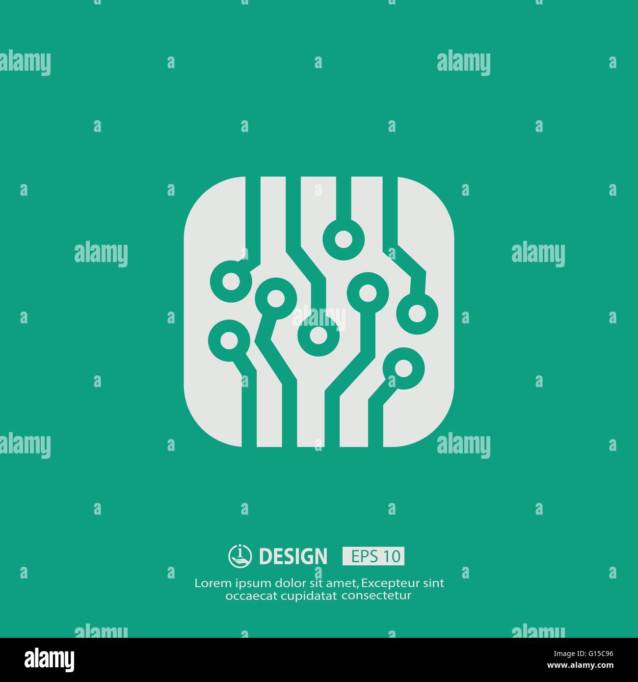 Circuit board icon Stock Vector Image & Art - Alamy