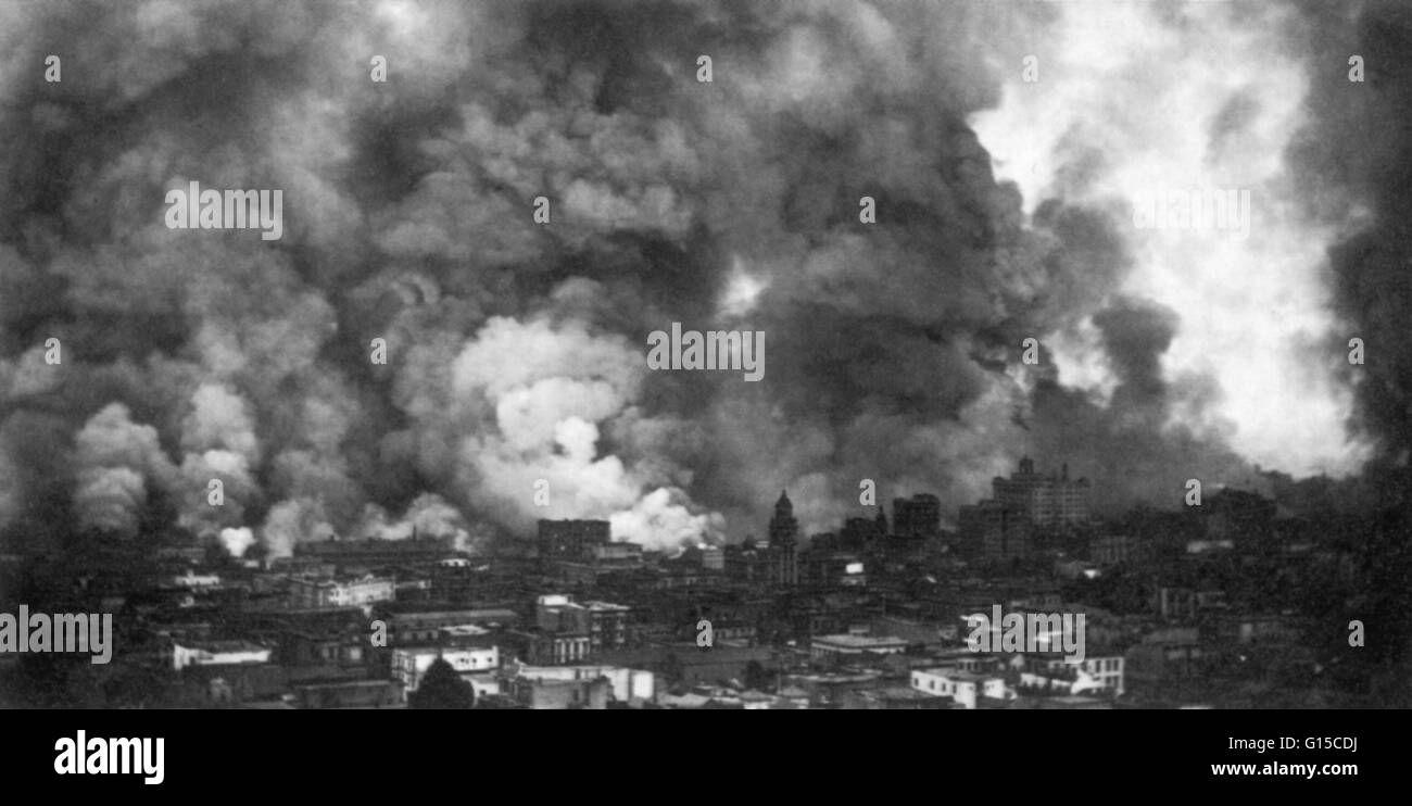 [san francisco earthquake fire Black and White Stock Photos & Images ...