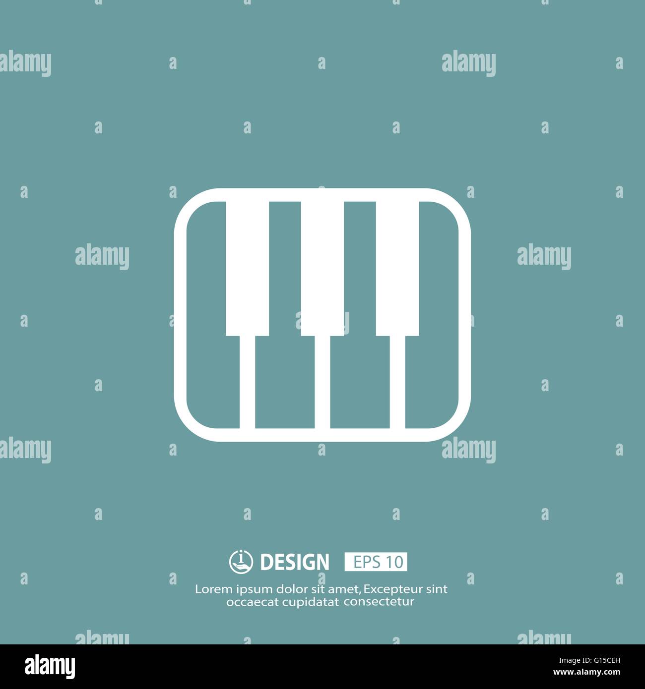 music keyboard icon Stock Vector Image & Art - Alamy