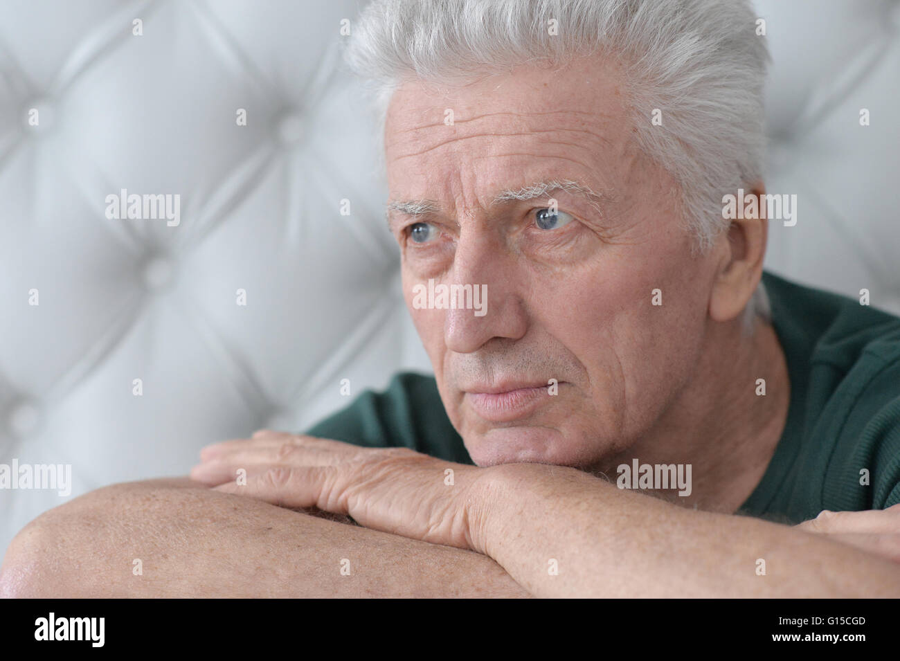 sad senior man Stock Photo - Alamy