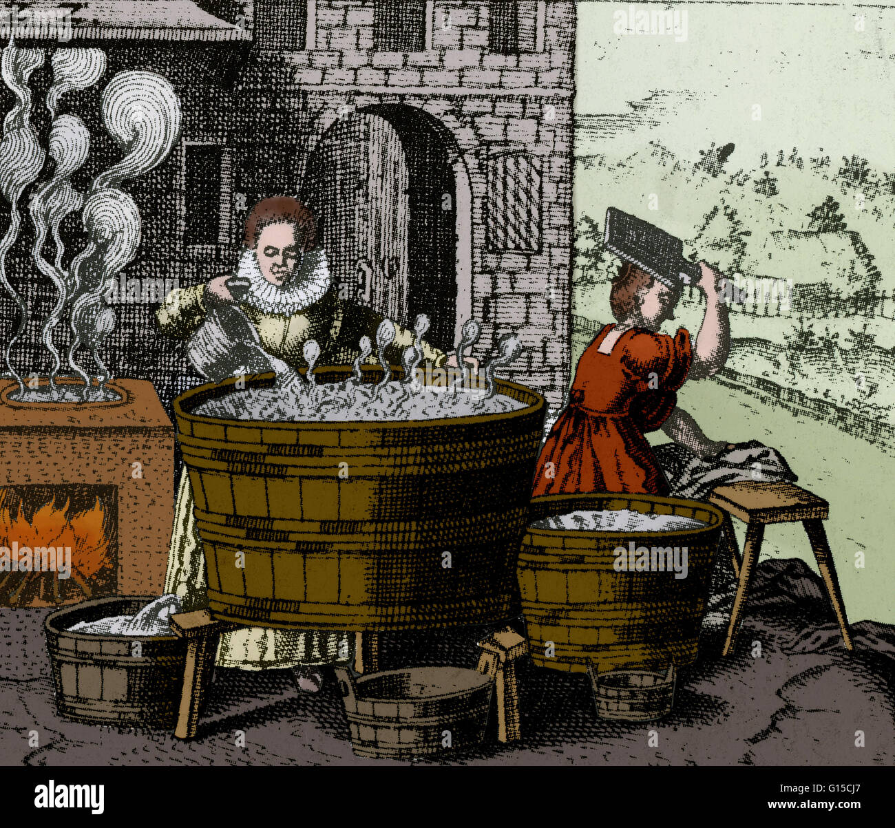 An illustration from an alchemical treatise from 1622. Alchemy was the ...