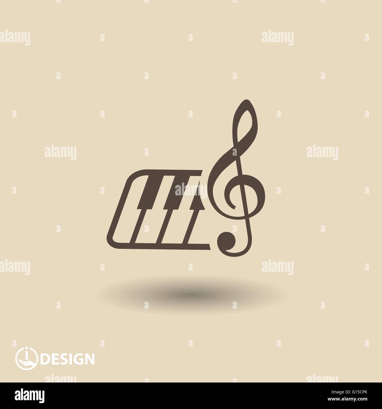 music key and keyboard icon Stock Vector Image & Art - Alamy