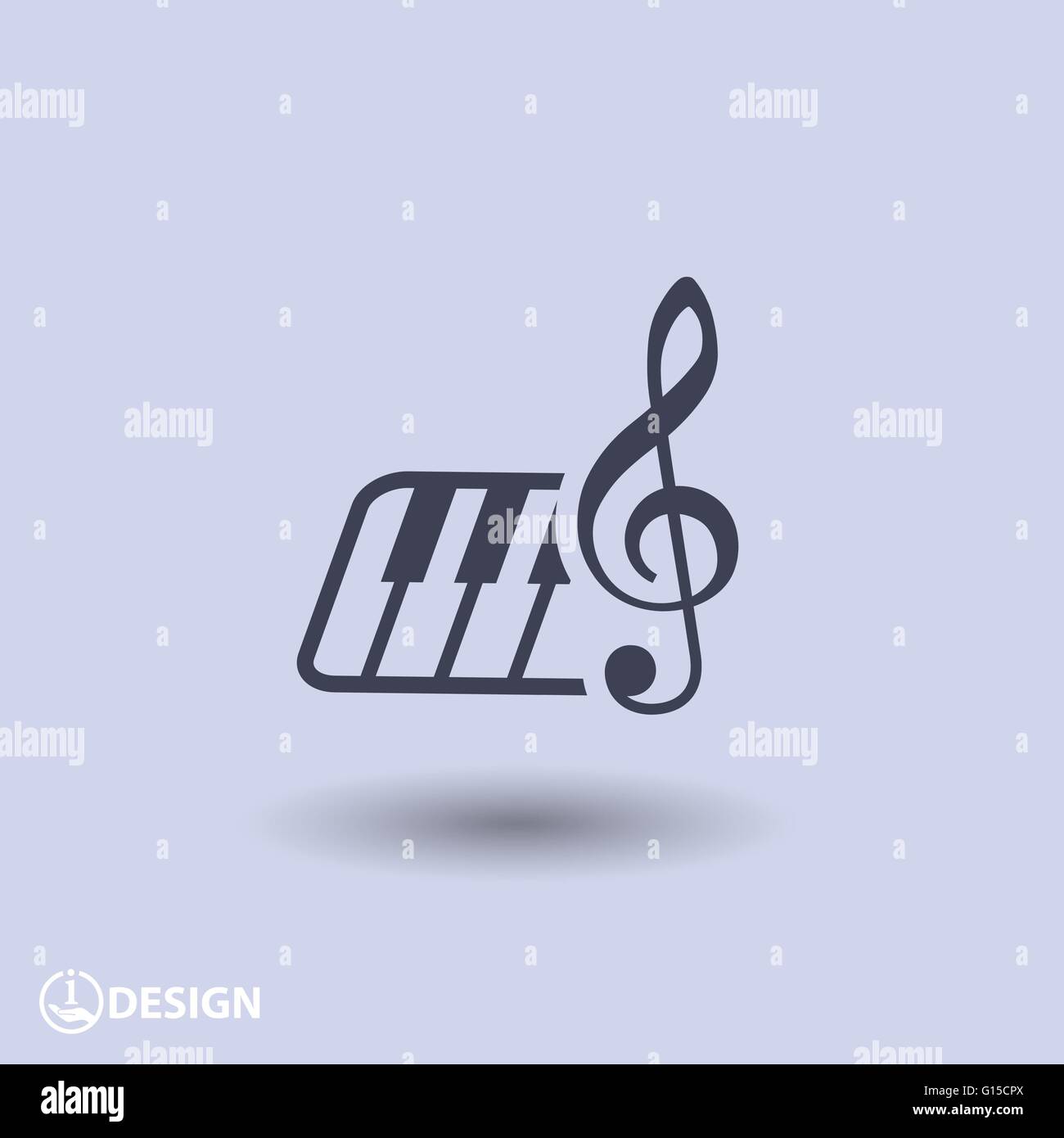 music key and keyboard icon Stock Vector Image & Art - Alamy